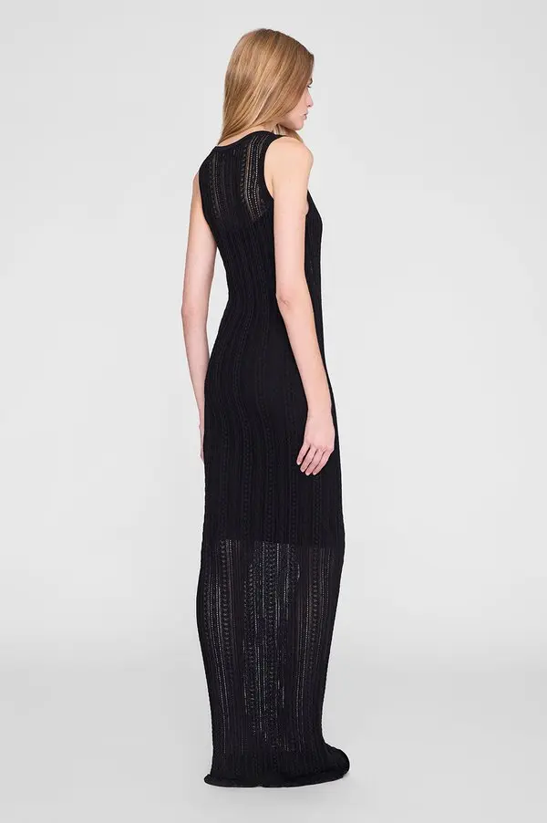 ANINE BING Arie Open-knit Maxi Dress