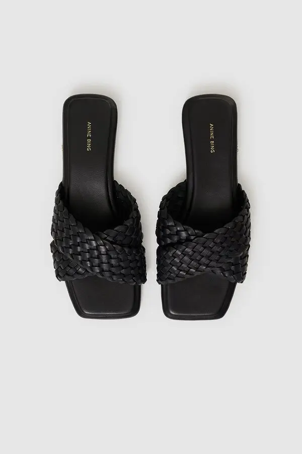 ANINE BING Ria Slides Braided