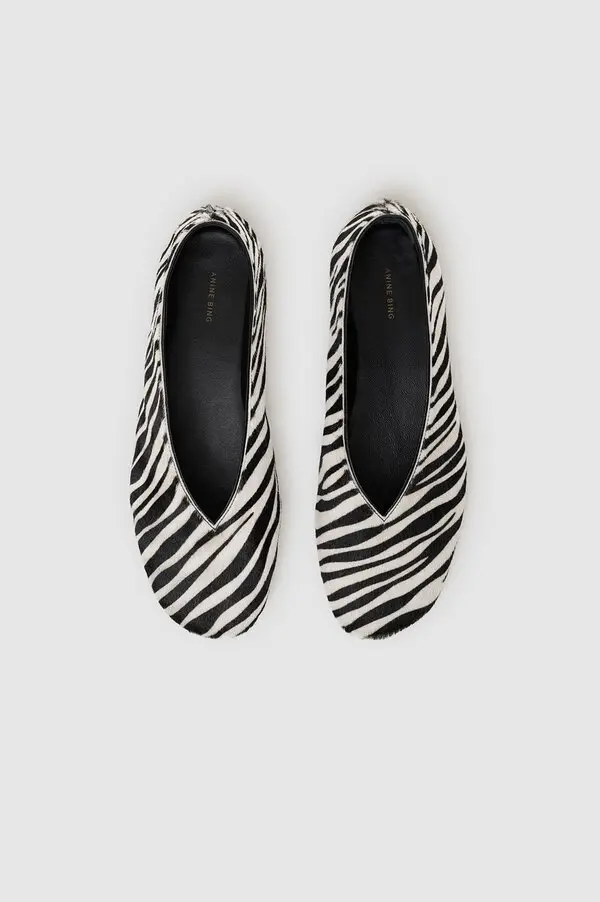 ANINE BING Ana Calf Hair Flats