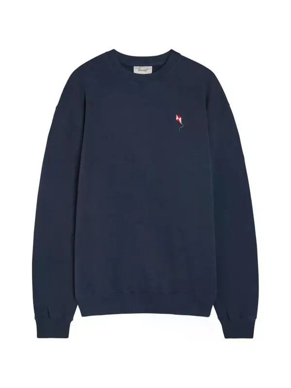 FORET Embroidered Crew Neck Sweater