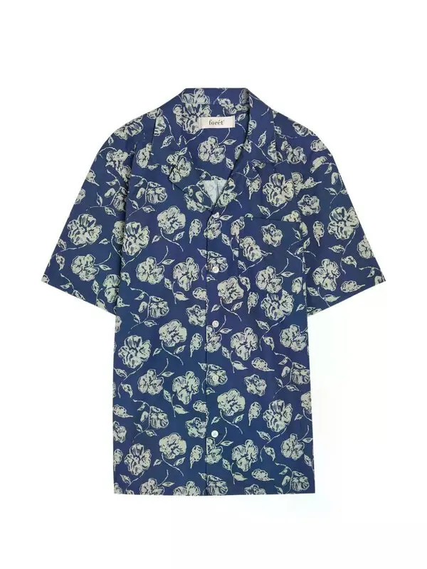 FORET Floral-print Short-sleeve Shirt