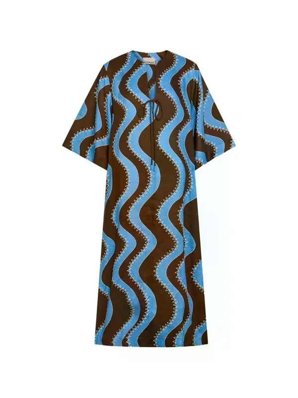 ALEMAIS Frankie Midi Dress - Brown