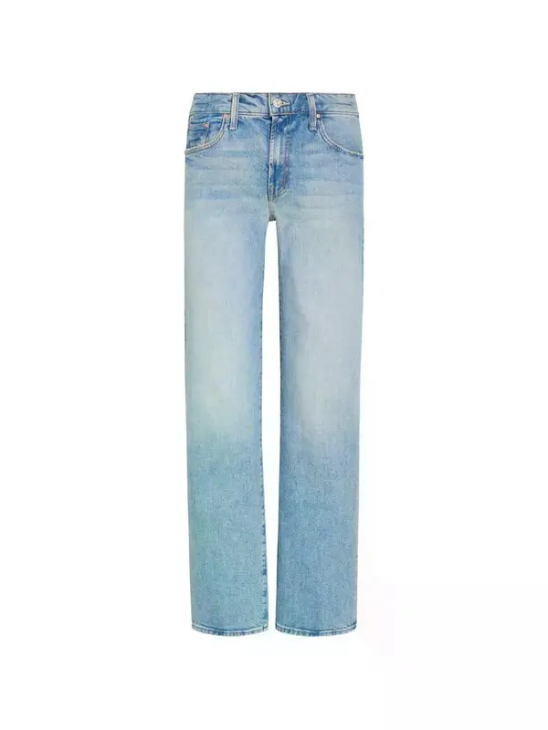 MOTHER Rambler Skimp Faded Straight-leg Jeans - Blue