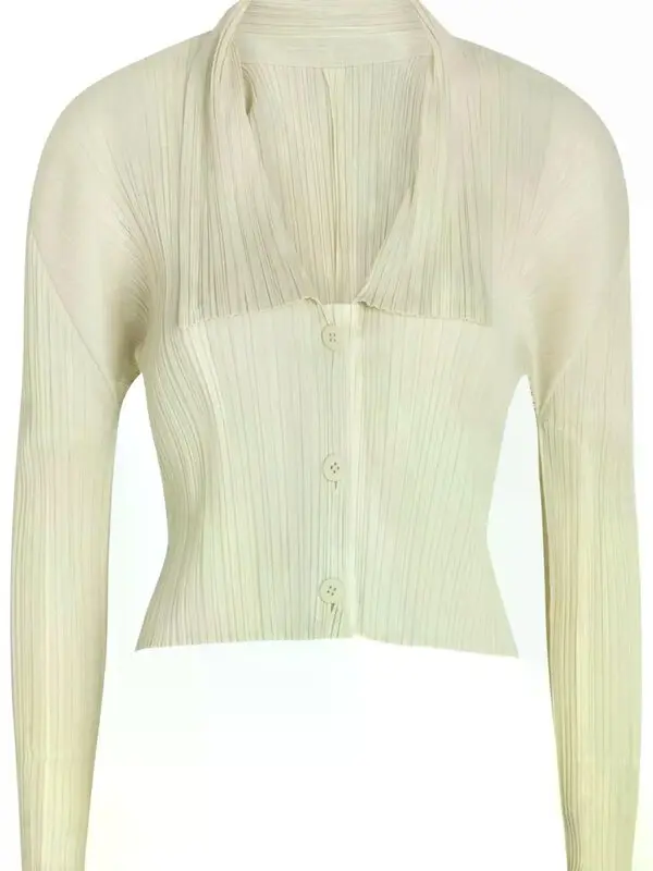 Issey Miyake Plissé-effect Jacket - Neutrals