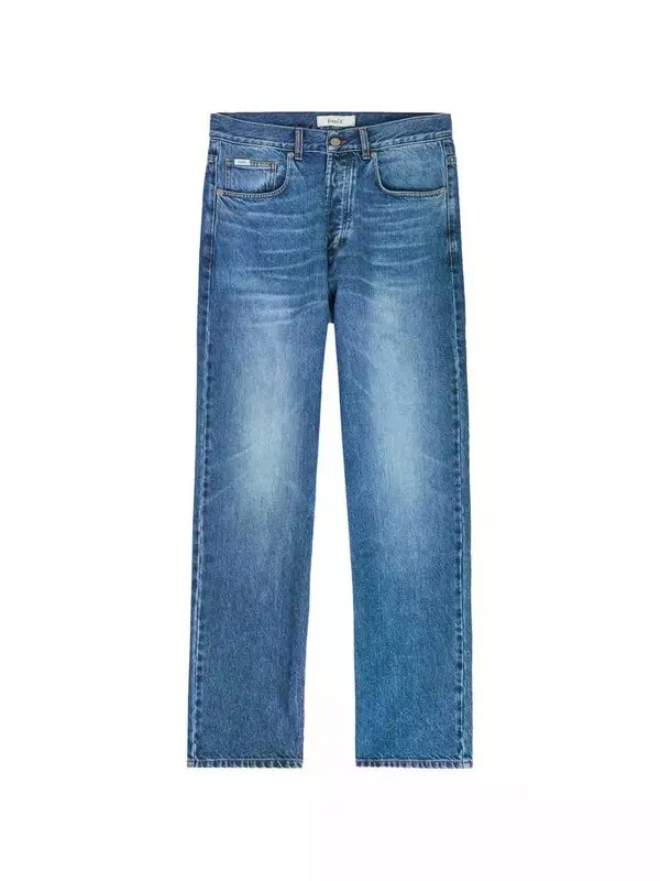 FORET Washed Straight-leg Jeans - Blue