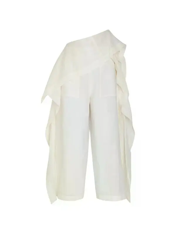 Issey Miyake All Squares Cropped Trousers - Neutrals