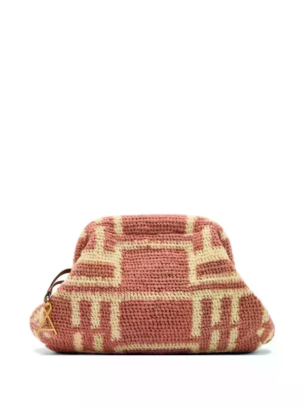 AMONG Bilum Geometric Crochet Clutch Bag