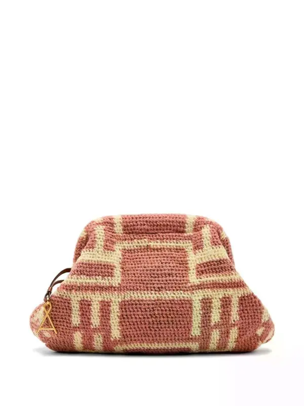 AMONG Bilum Geometric Crochet Clutch Bag