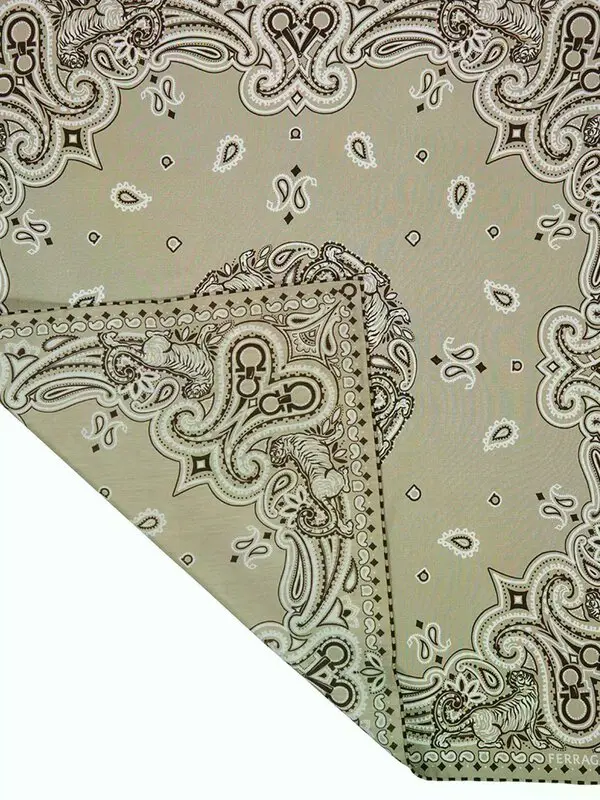 FERRAGAMO Gancini Paisley-print Scarf