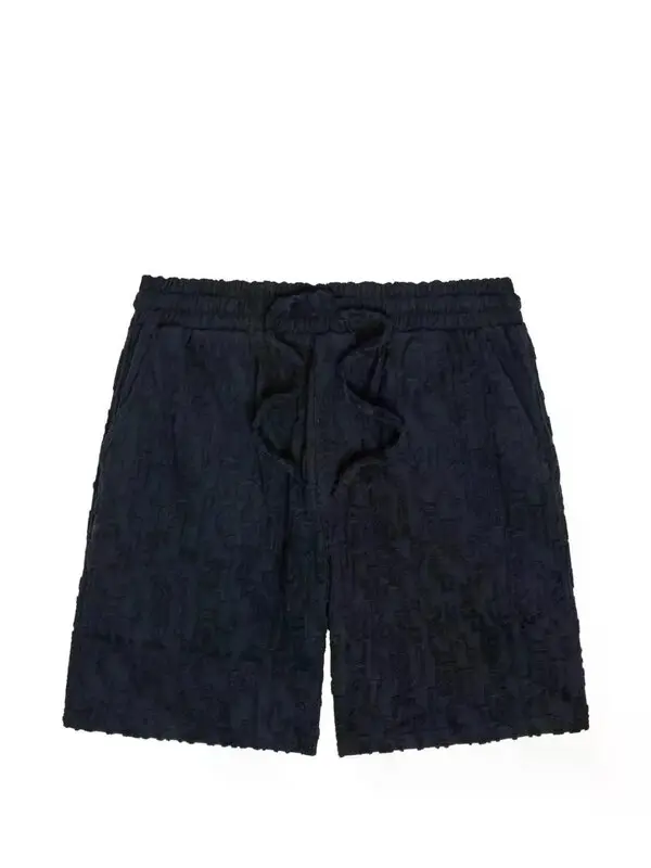 RAITH Fausto Towelling Track Shorts - Blue