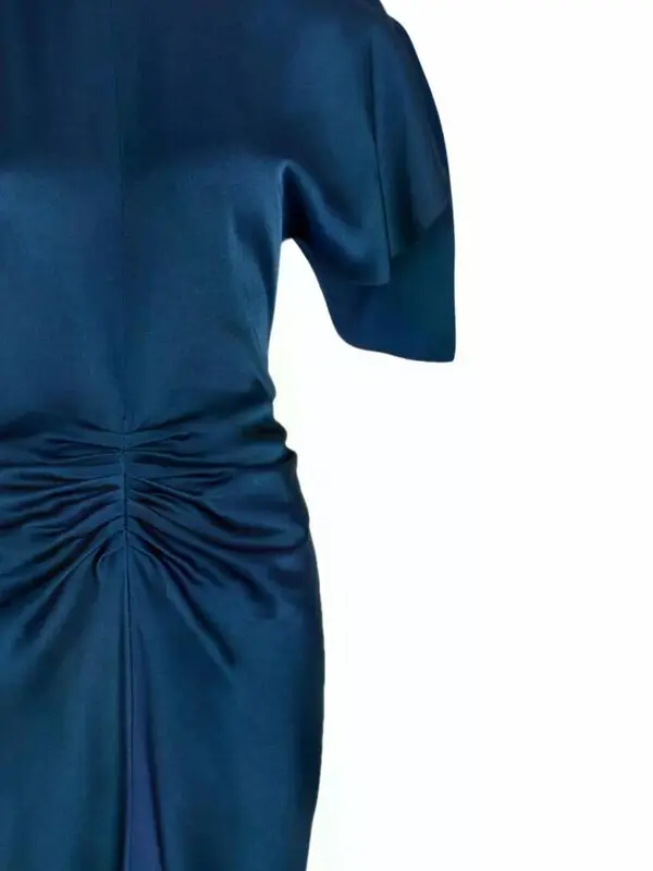 Victoria Beckham Isabella Gathered Maxi Dress - Blue