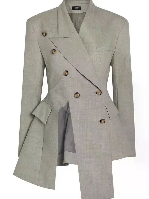 A.W.A.K.E. Mode Asymmetric Double-breasted Jacket