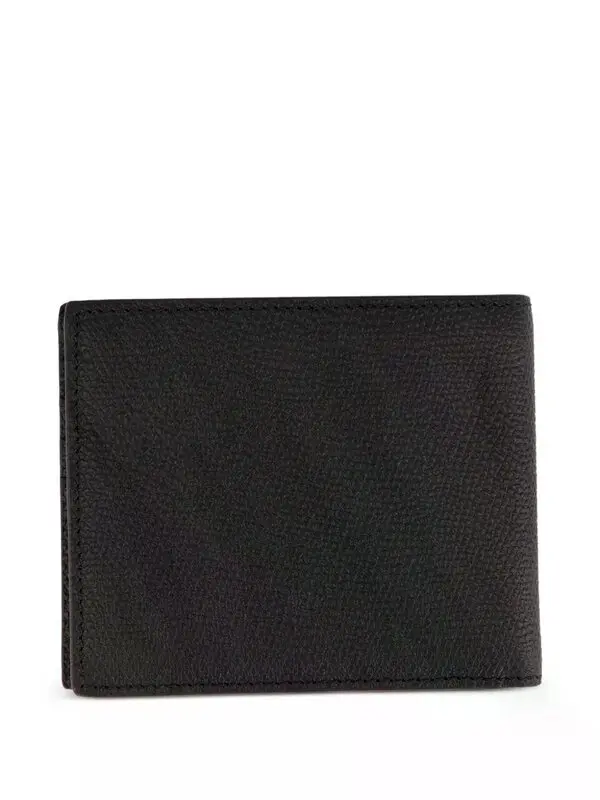 Valentino Garavani Vlogo Signature Leather Billfold Wallet - Black