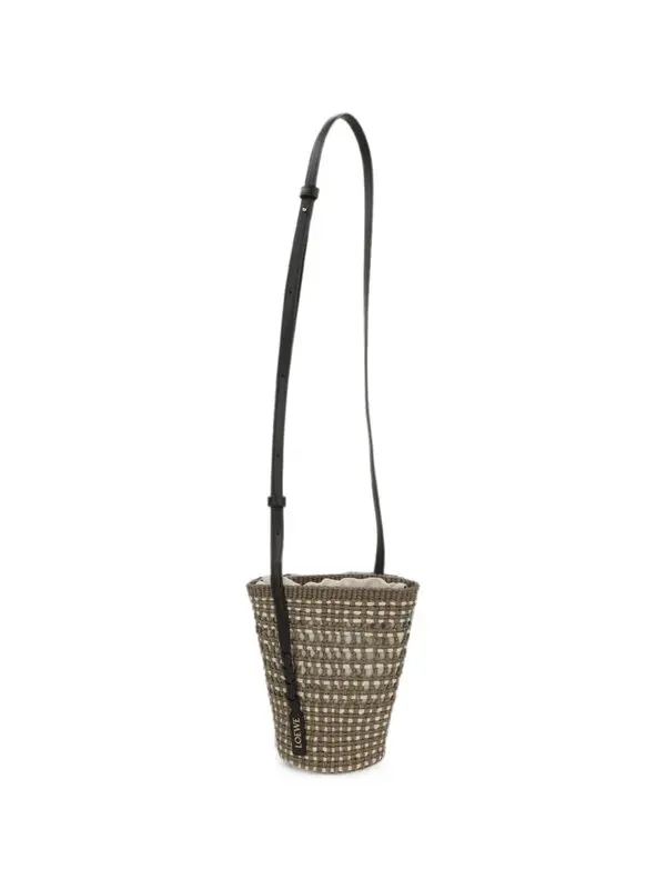 Loewe Braided Raffia Bucket Bag - Multicolor