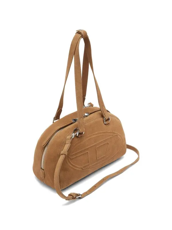 DIESEL® Suede Shoulder Bag With Embossed Logo - Multicolor