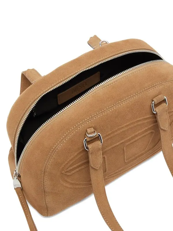 DIESEL® Suede Shoulder Bag With Embossed Logo - Multicolor