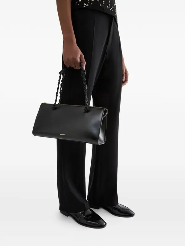 JIL SANDER Tangle Leather Shoulder Bag