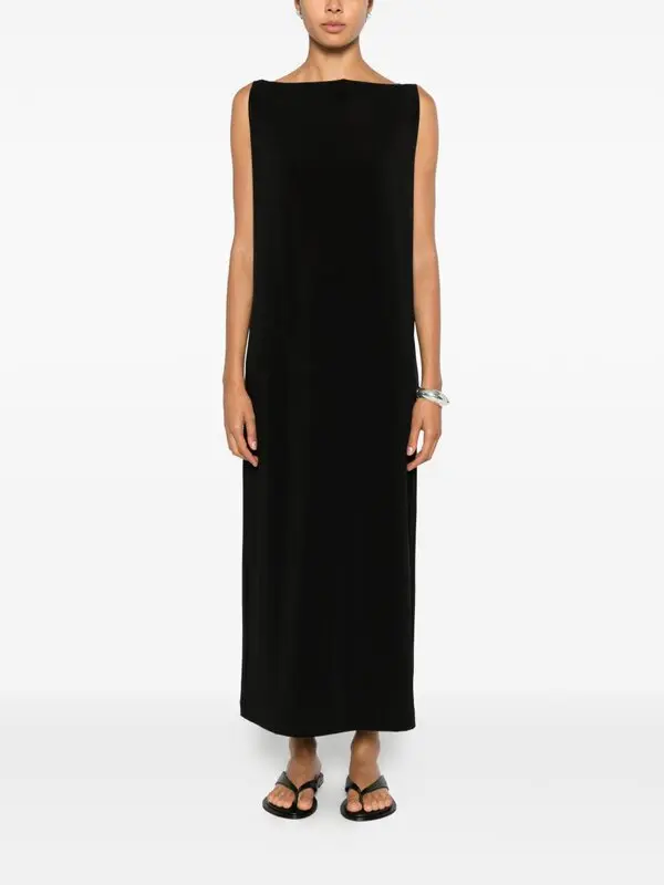 Issey Miyake Sleeveless Boat Neck Dress