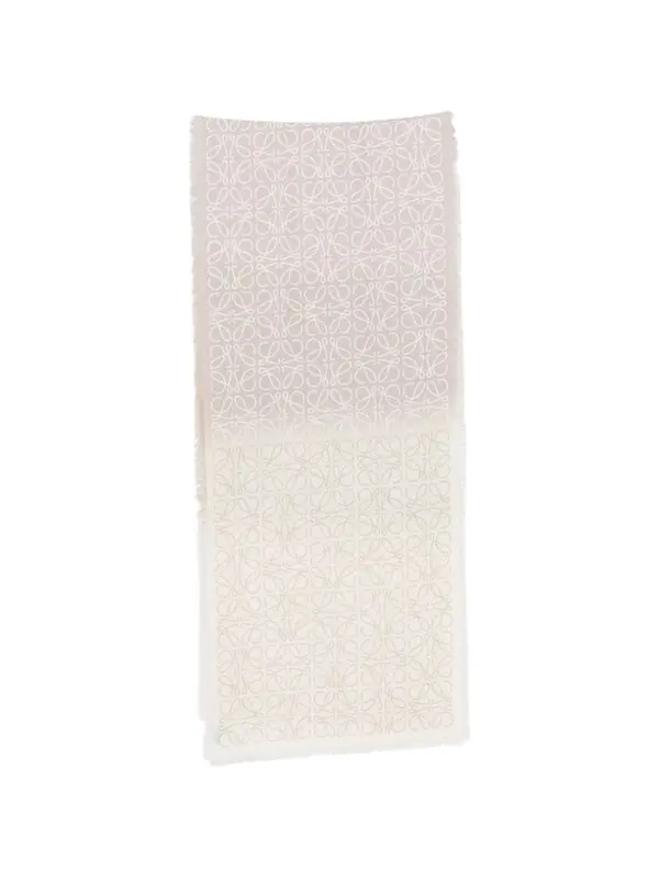 Loewe Anagram Wool Scarf - Multicolor