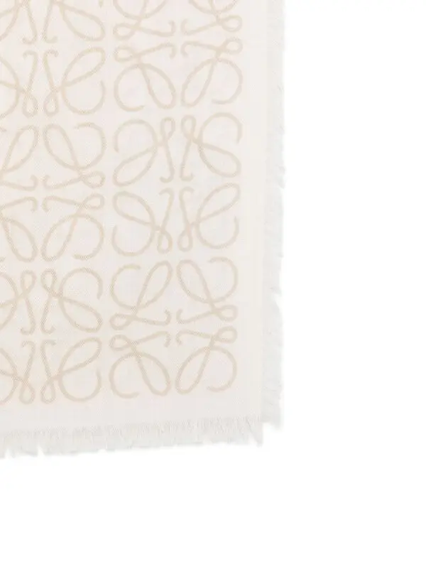 Loewe Anagram Wool Scarf - Multicolor