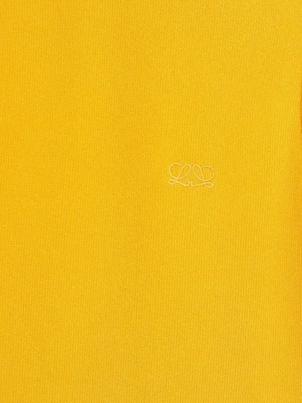 Loewe Sleeveless Ribbed Knit Turtleneck Top