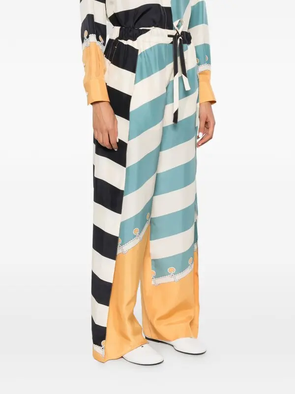 Loewe Printed Silk Trousers