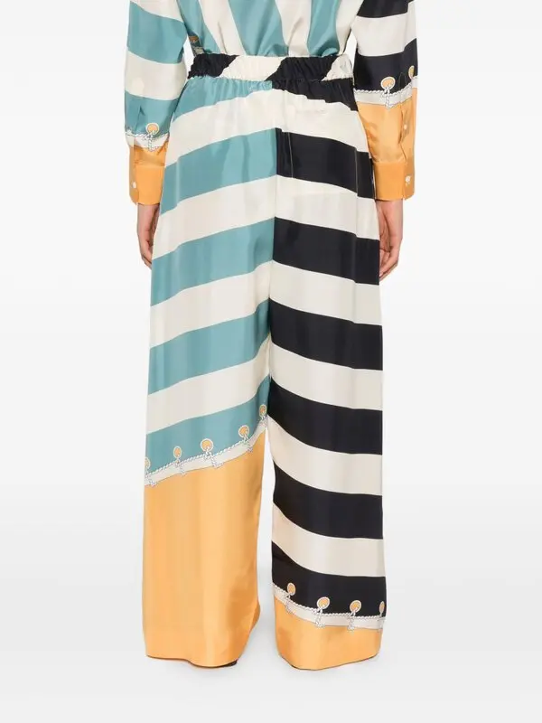 Loewe Printed Silk Trousers - Multicolor