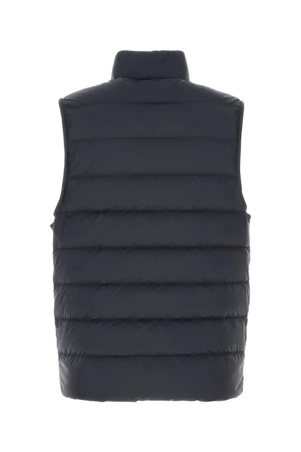 Moncler Navy Polyester Sleeveless Lechtal Down Jacket