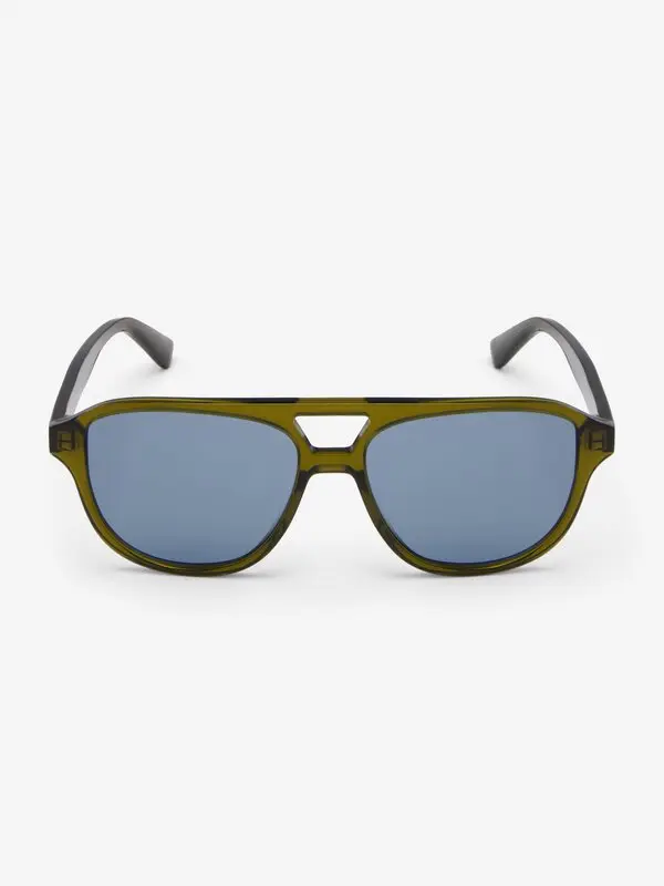 Alexander McQueen Signature Essentials Sunglasses - Green