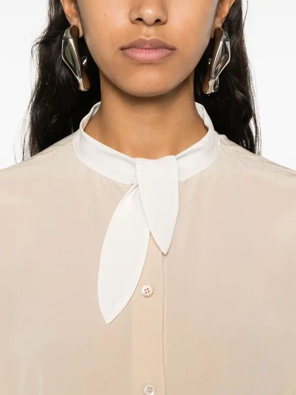 Prada Silk Shirt With Pussy Bow