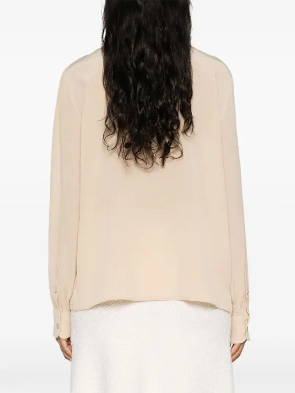 Prada Silk Shirt With Pussy Bow