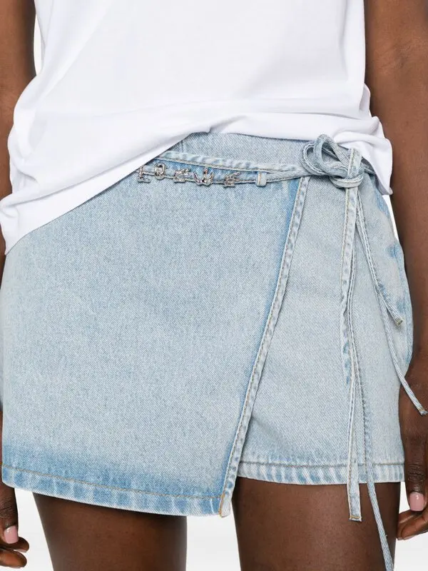 Loewe Wrap Denim Shorts - Multicolor