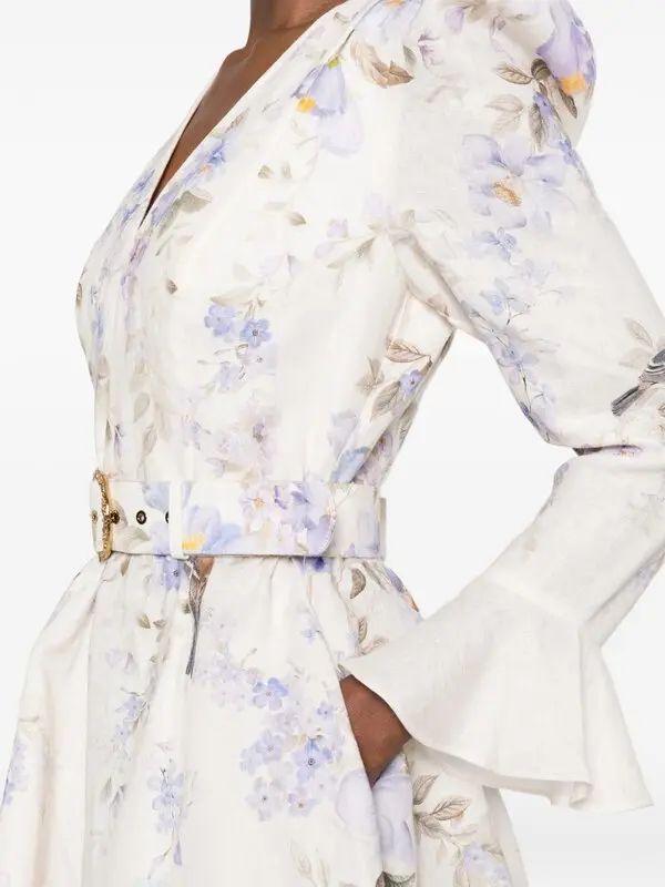 Zimmermann Luna Linen Mini Dress