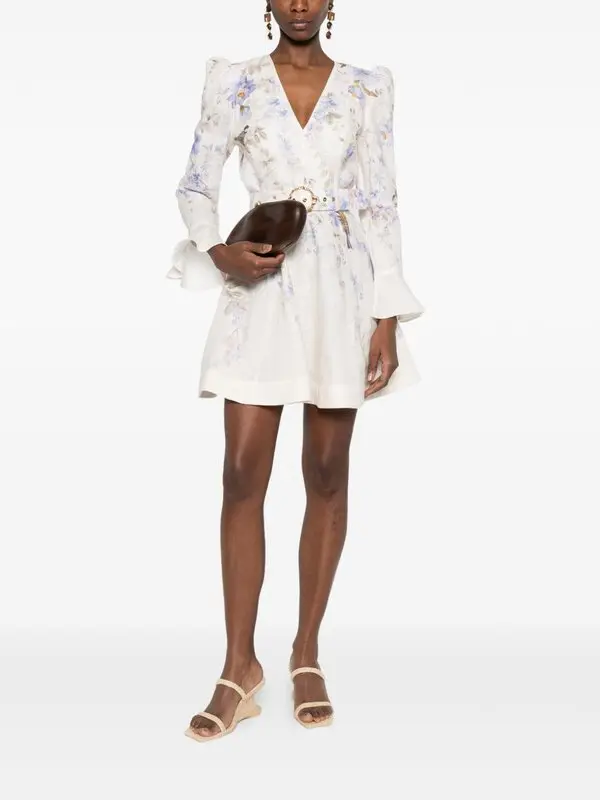 Zimmermann Luna Linen Mini Dress