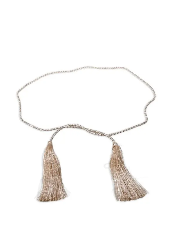 FORTE_FORTE Crystals And Tassels Belt - Multicolor