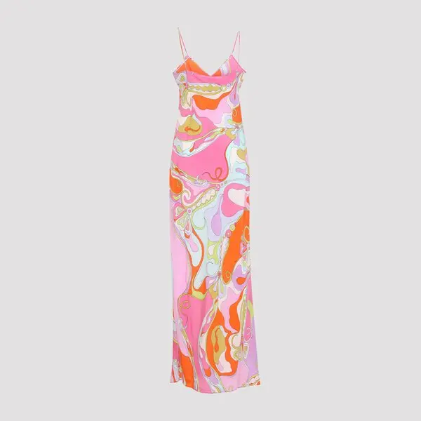 Emilio Pucci Printed Silk Slip Dress