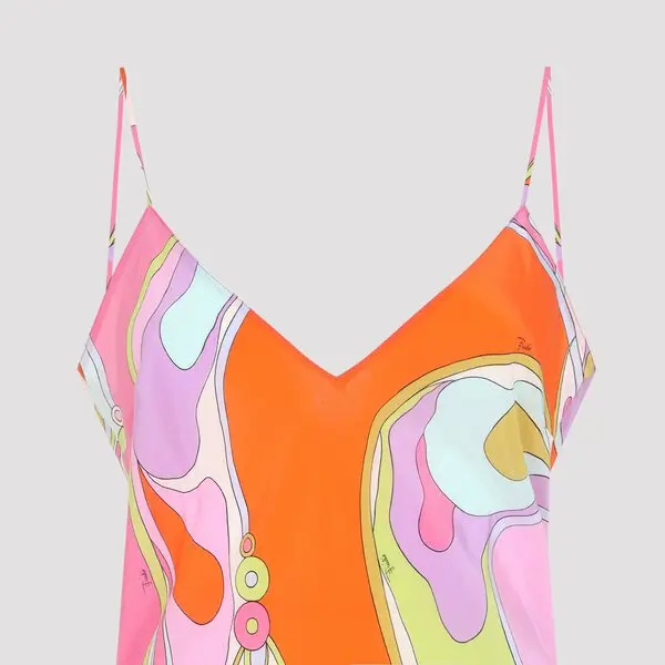 Emilio Pucci Printed Silk Slip Dress