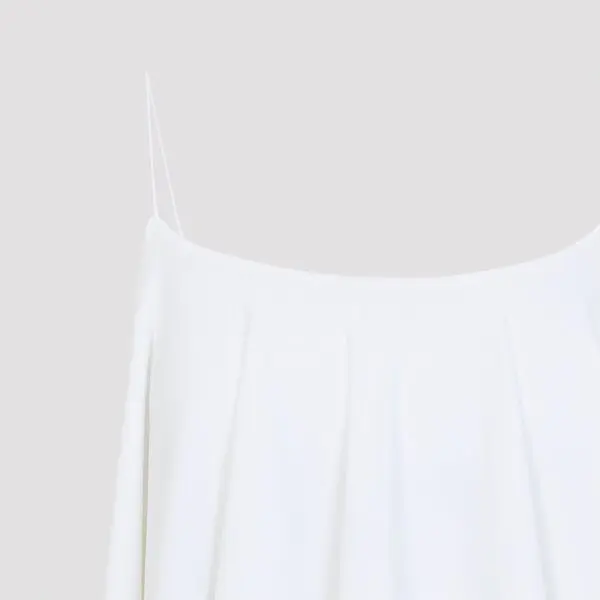 Jacquemus Le Haut Voile Stretch Viscose Jersey Tank Top - White