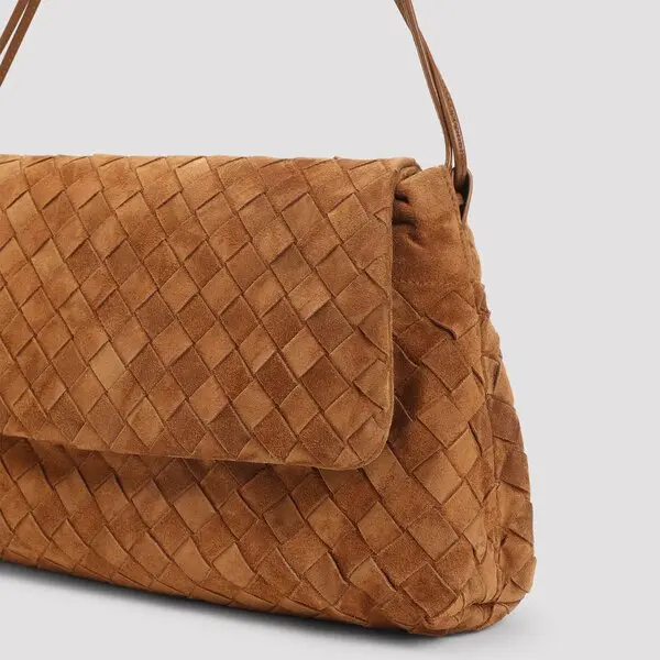Bottega Veneta Suede Leather Pouch With Drawstring Strap - Multicolor