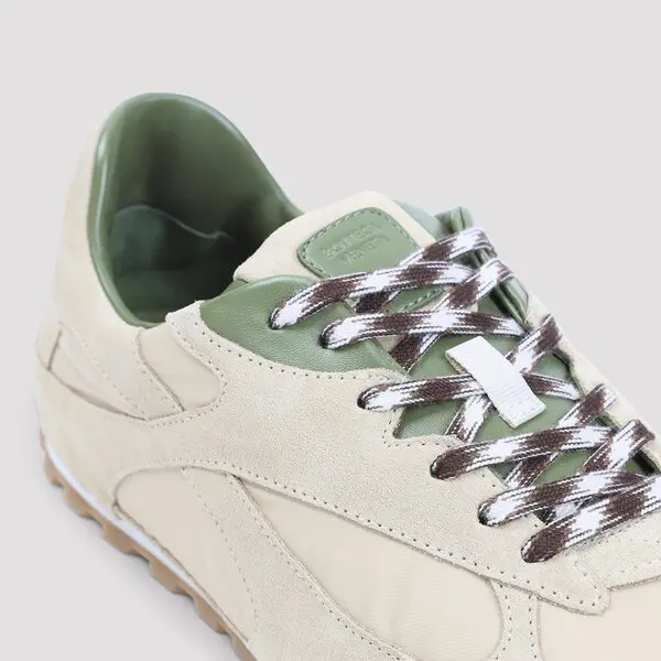 Bottega Veneta Suede Leather Flash Orbit Sneakers - White