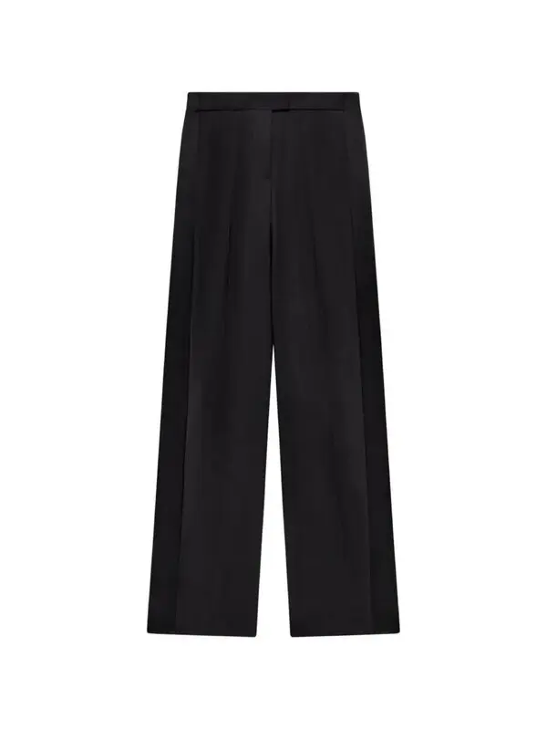 Another Tomorrow Satin-stripe Tuxedo Trousers