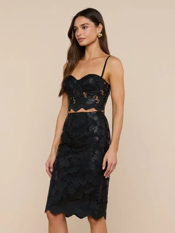 L'Agence Sonya Vegan Leather Bustier