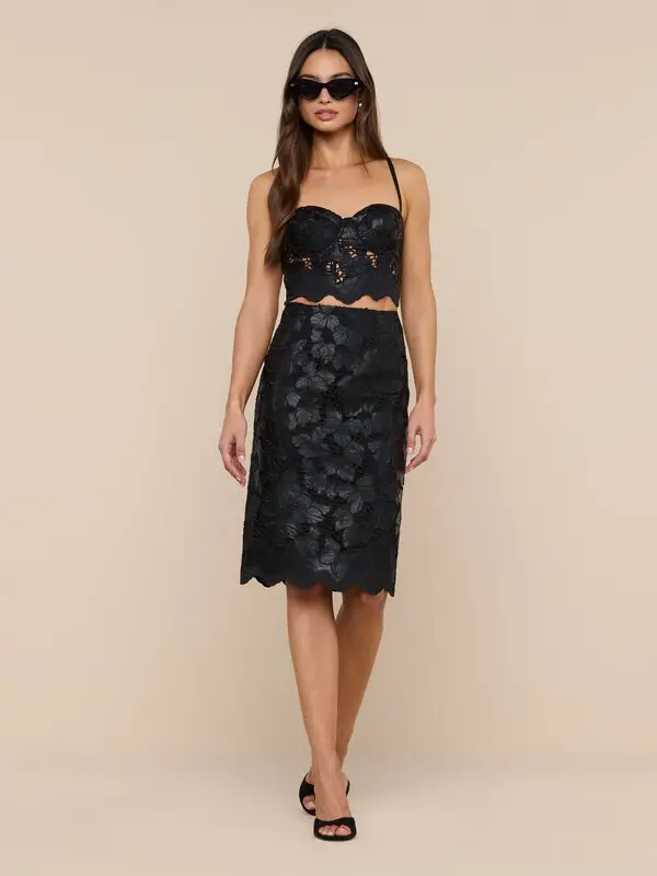 L'Agence Sonya Vegan Leather Bustier