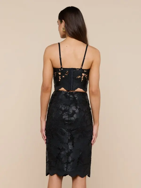 L'Agence Sonya Vegan Leather Bustier