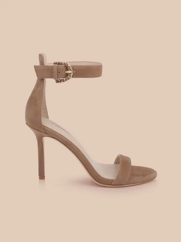 L'Agence Gisele Suede Sandal - Coffee Suede