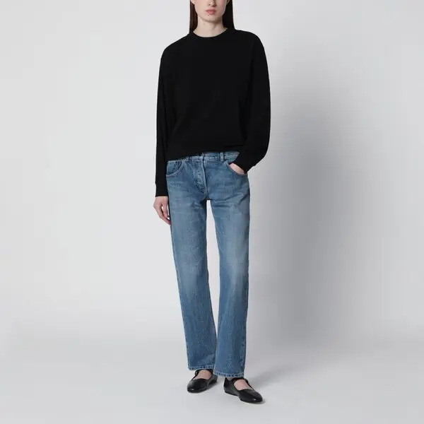 THE ROW Fima Straight-leg Cotton Jeans - Blue