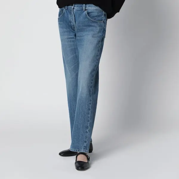 THE ROW Fima Straight-leg Cotton Jeans - Blue