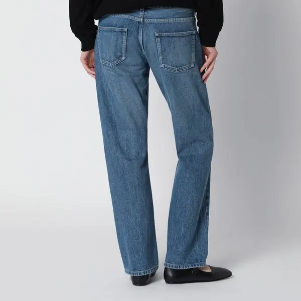 THE ROW Fima Straight-leg Cotton Jeans - Blue