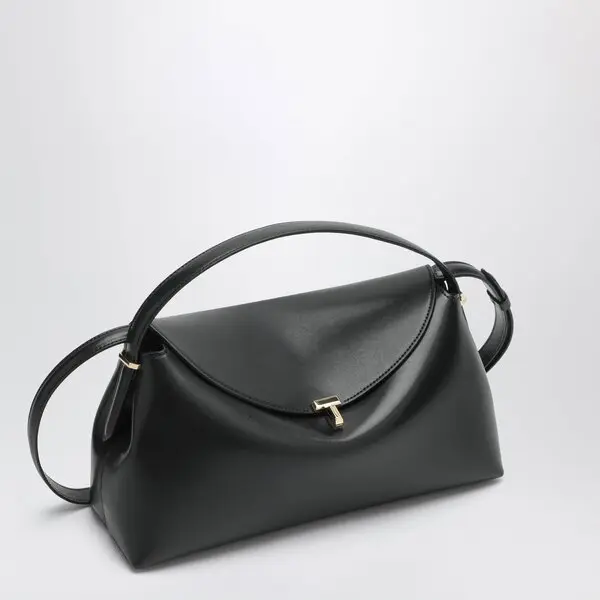 TOTEME T-lock Leather Bag - Black