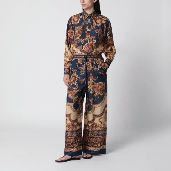 Zimmermann Aster Navy Jacobean Trousers